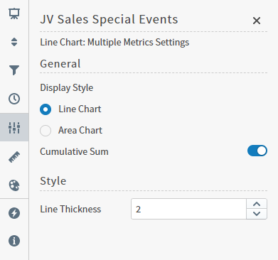 Line Trend: Multiple Metric Charts – Logi Composer v24